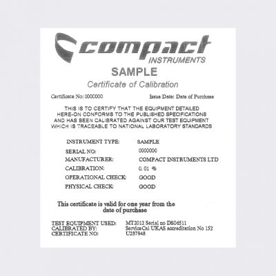MT2013 European Calibration Unit - Compact Instruments Ltd
